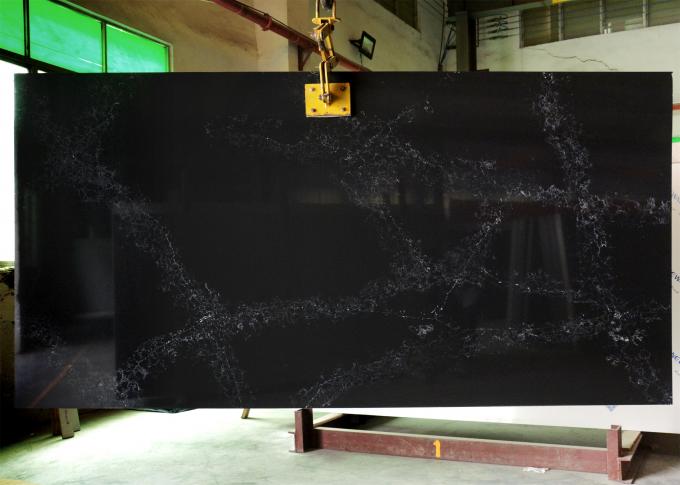 Decorative Panels Artificial Quartz Engineered Stone Slabs Fire Resistance