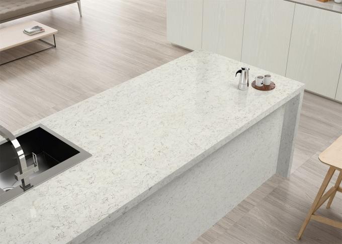 High Density Artificial Quartz Engineered Stone Slabs Chemical Resistant