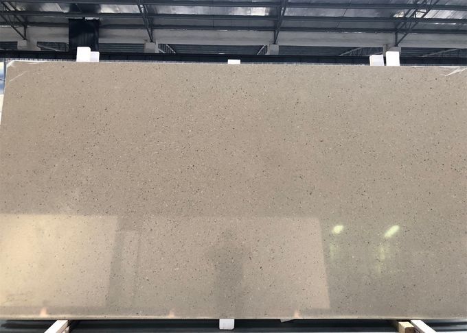 High Density Brown Quartz Stone Kitchen Countertop Materials Quartz Non ...