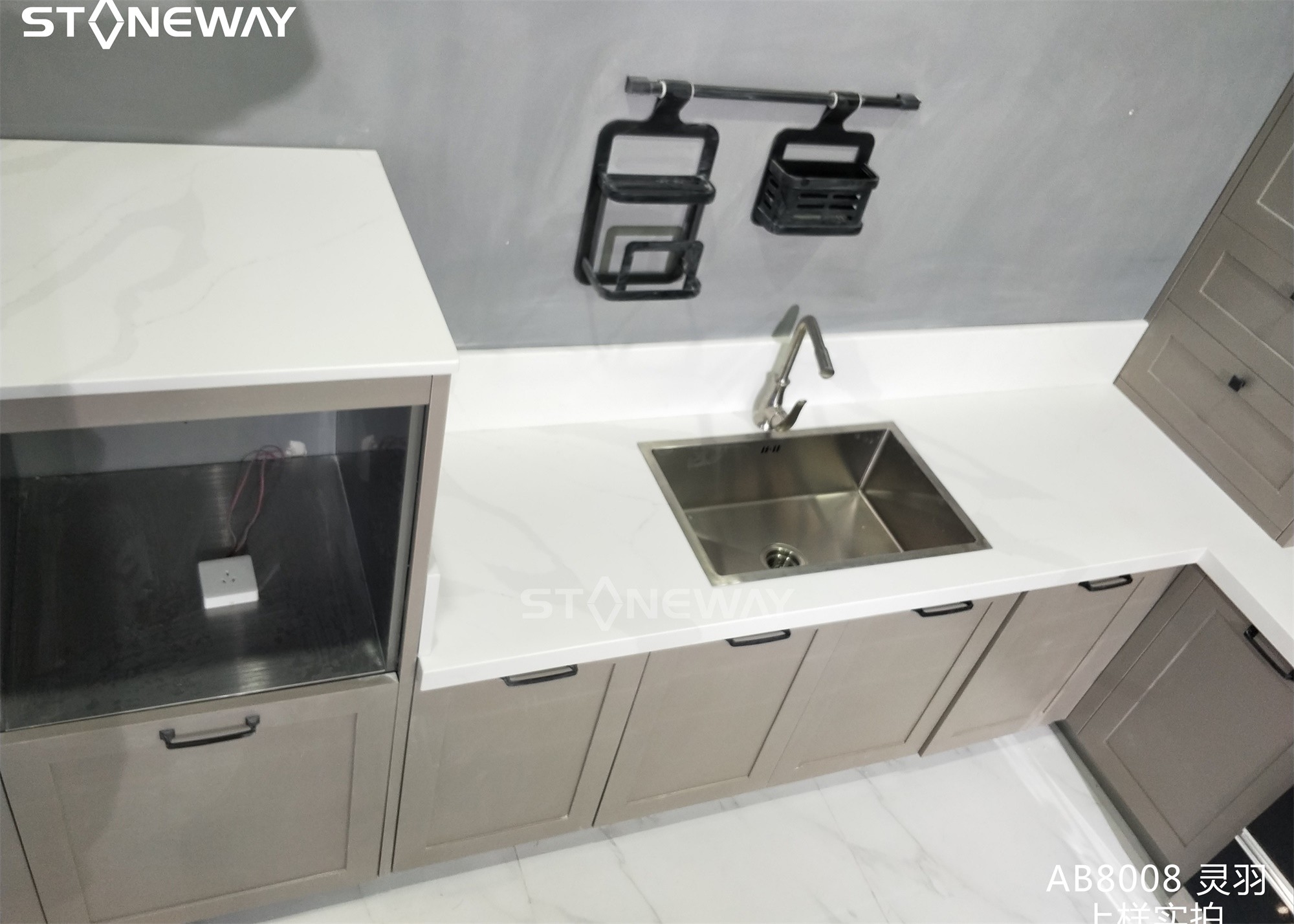 Solid Surface Quartz Stone Top Kitchen Countertop Materials Quartz 6mm 8mm