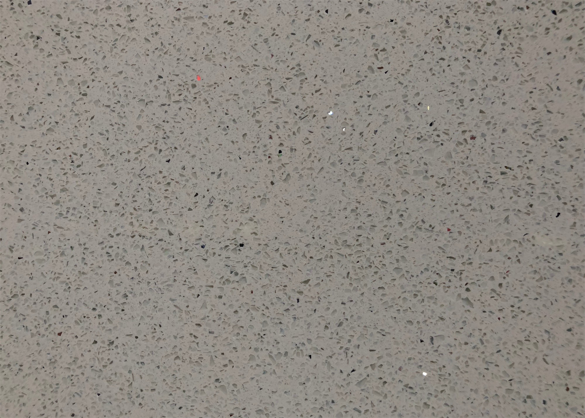 High Density Grey Quartz Stone Polished For Block Step / Kitchen Countertop