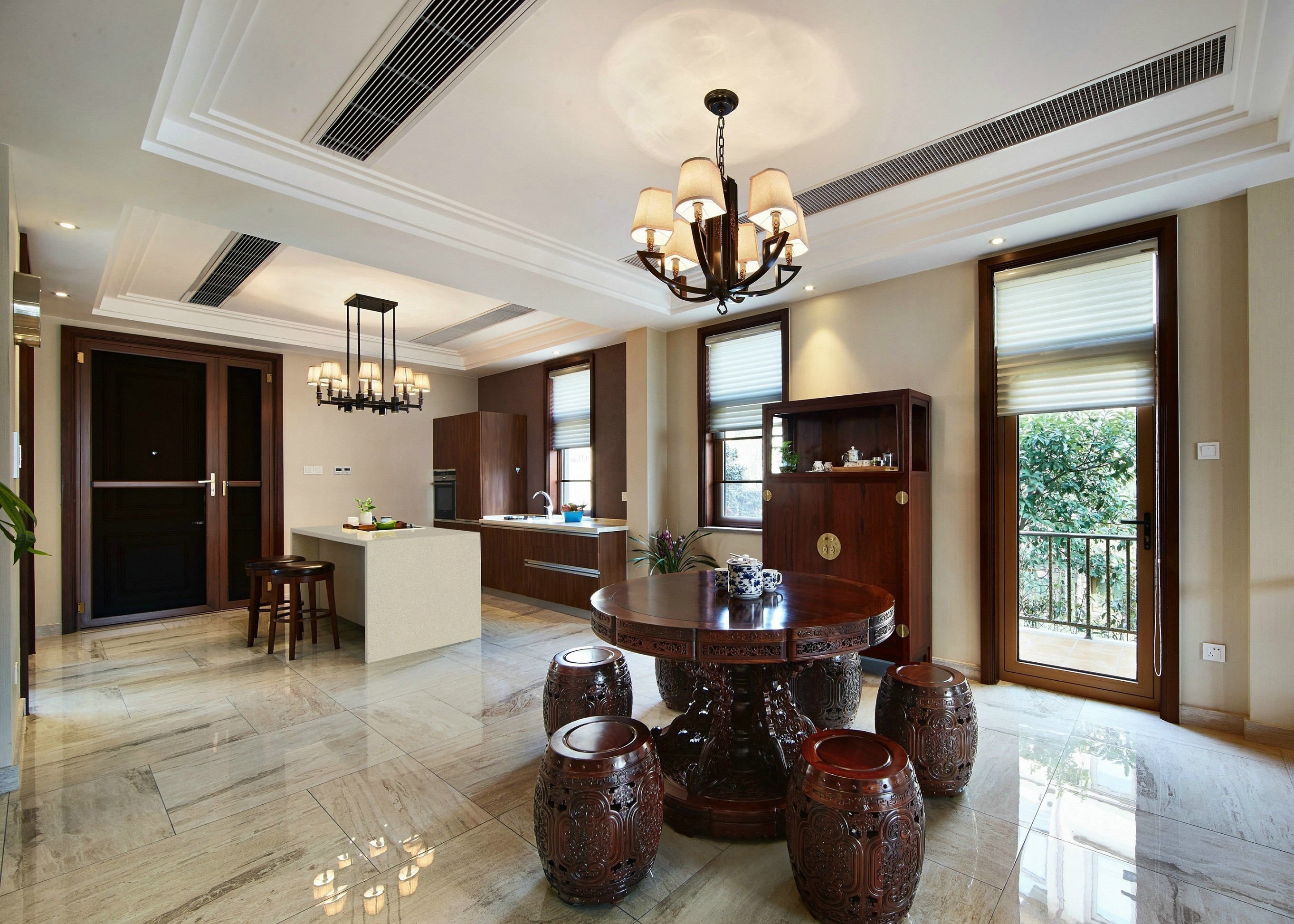 Living Room Engineered Quartz Stone Mirror Quartz Tiles Scratch Resistant